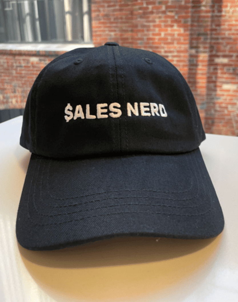 Get Your "$ALES NERD" Hat 🧢