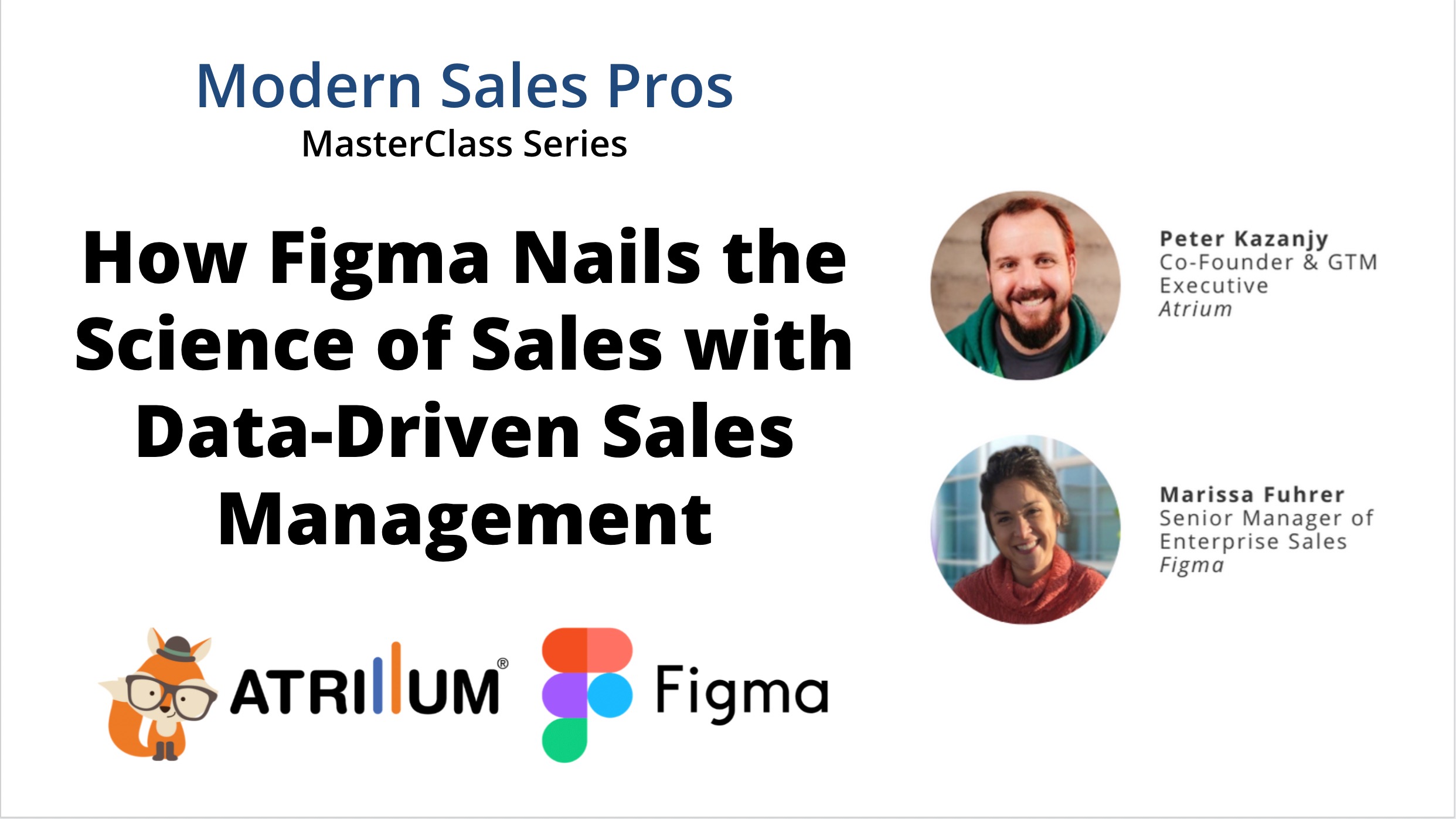 Masterclass on Data-Driven Sales Management with Figma - Webinar Video